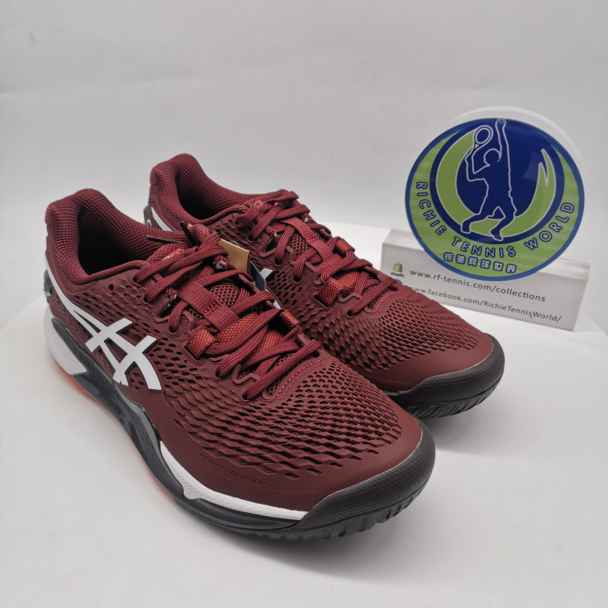 asics Gel Resolution 9 Maroon 1041A330 Tennis Shoes – Richie Tennis World