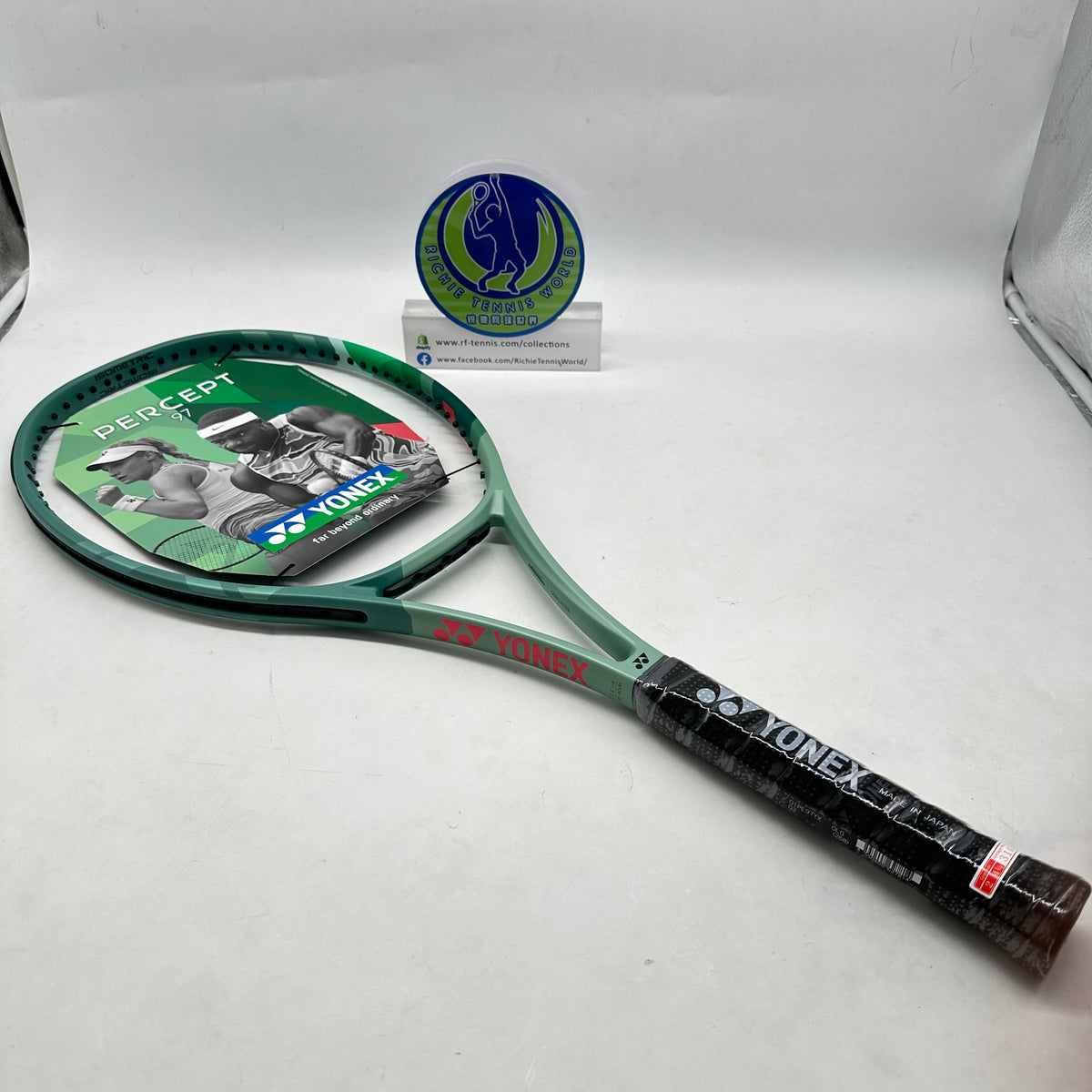 YONEX ISOMETRIC PERCEPT 97 Green Tennis Racquet 97sq in/ 310g/ 0.9 oz ...