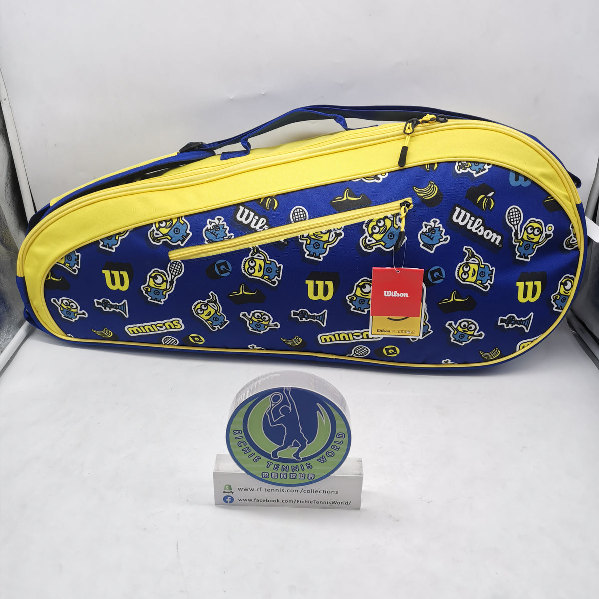Wilson Minions V3.0 Team 3pck Tennis Bag Blue/ Yellow WR8025501001 Ten ...