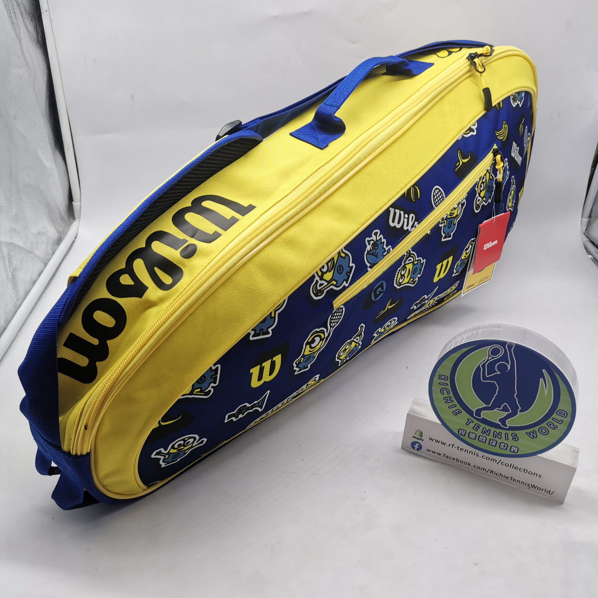 Wilson Minions V3.0 Team 3pck Tennis Bag Blue/ Yellow WR8025501001 Ten ...