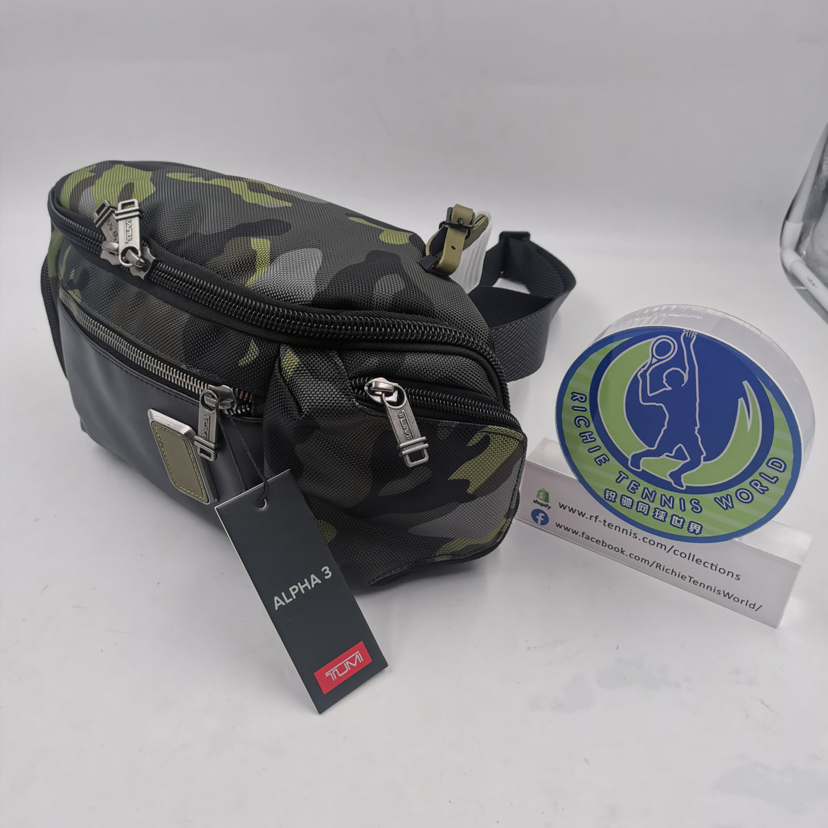 TUMI Alpha Large Kelly Camo Sling Bag Black/ Green – Richie Tennis World