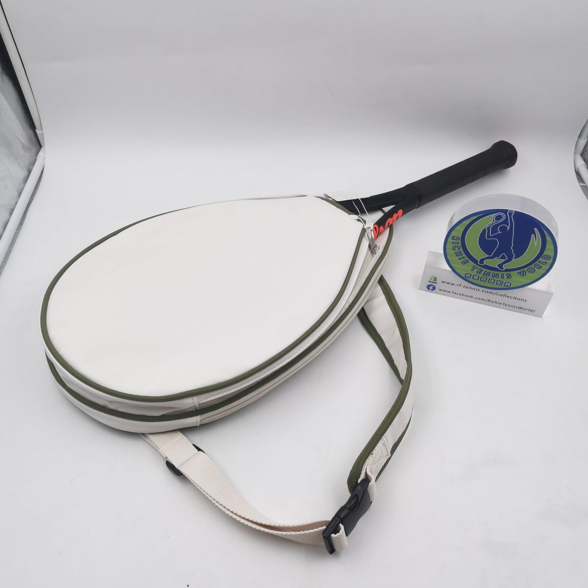Sling Racket Holder White/ Darkgreen – Richie Tennis World