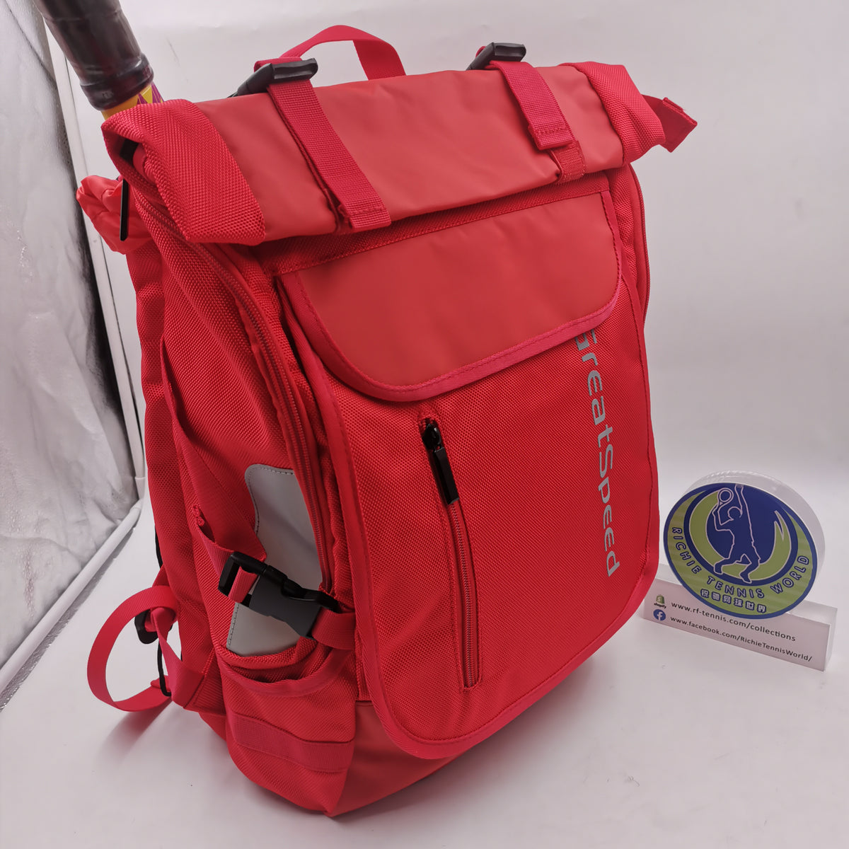 Great Speed Tennis/ Badminton Tennis holder Backpack Red/ Silver ...