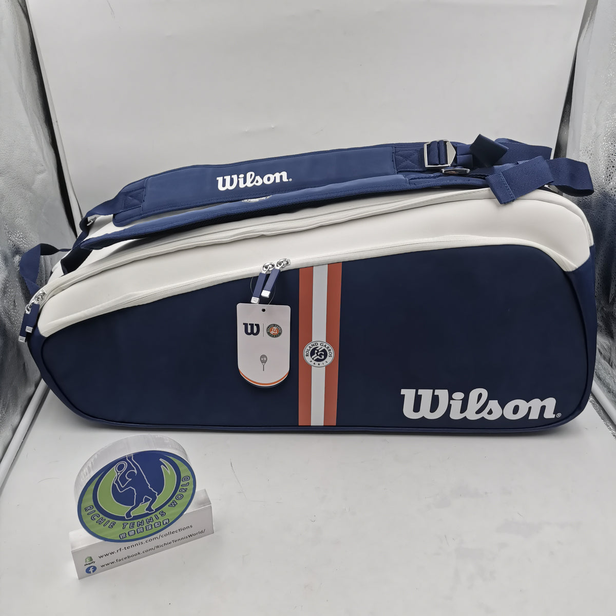 Wilson Roland Garros Super Tour 9pck Navy/ White/ Clay WR8026001001 ...