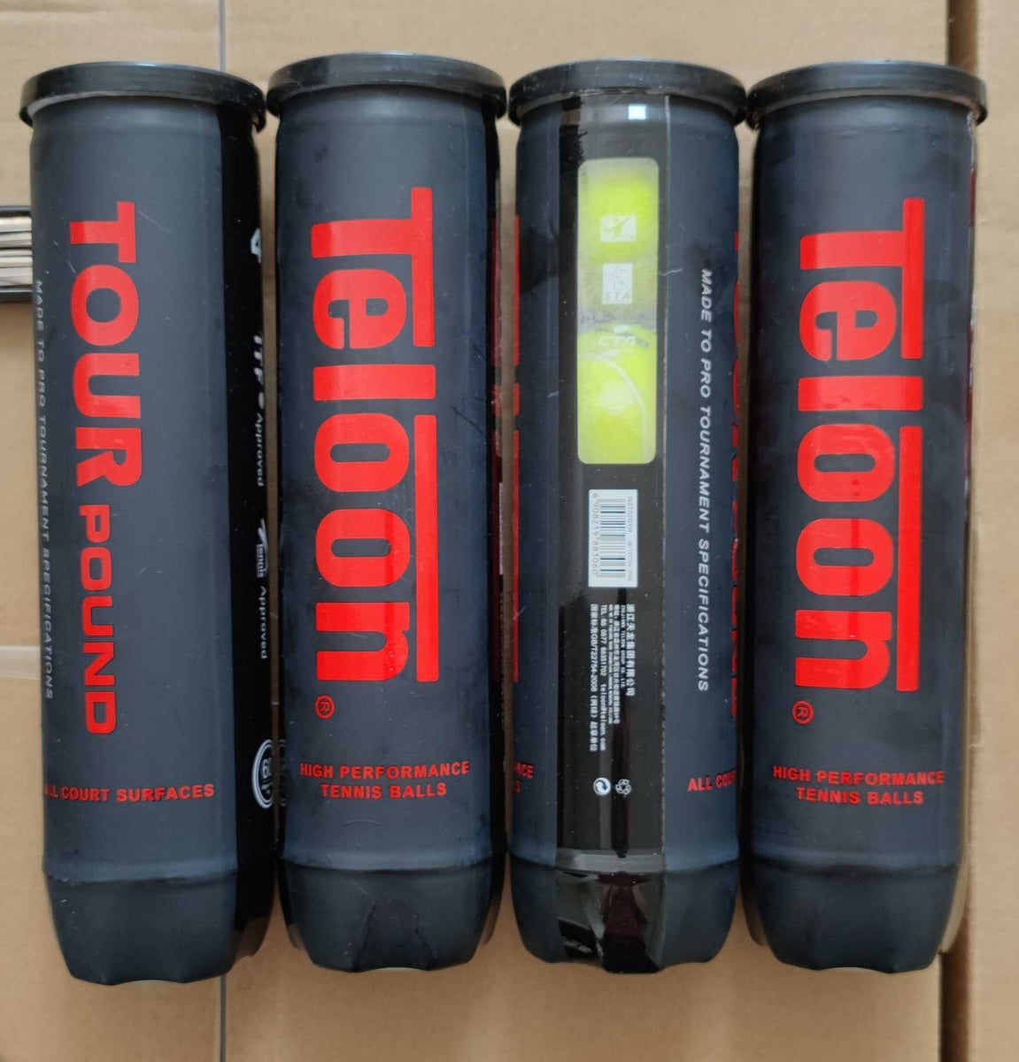 Teloon Tour Pound Black Red Can WZT82004 – Richie Tennis World